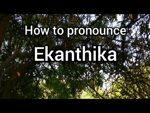 How to Pronounce Ekanthika