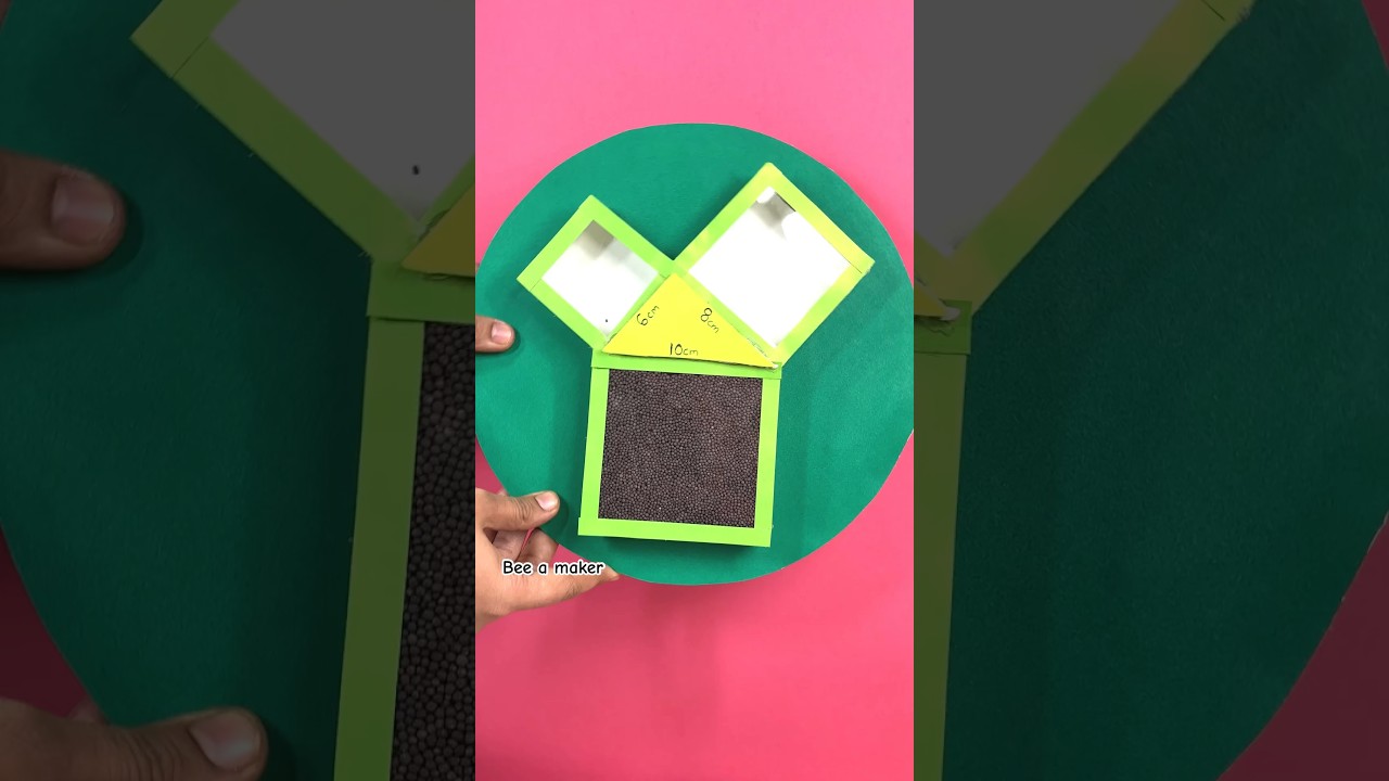Pythagoras theorem proved #mathactivity #mathproject #theorem #stemactivities