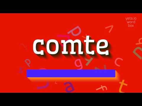 How to say "comte"! (High Quality Voices)