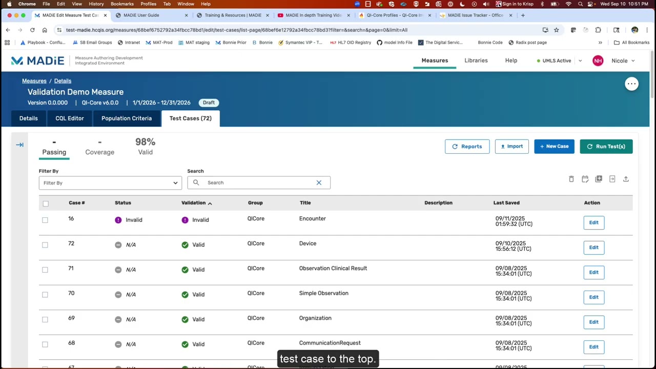 Understanding QI-Core STU6 Test Case Validation in MADiE