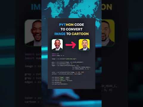 Python image to cartoon #python #code #image