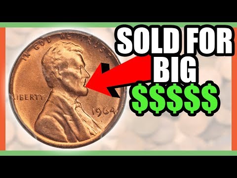 RARE AND VALUABLE PENNIES TO LOOK FOR!! 1964 PENNIES WORTH MONEY!!
