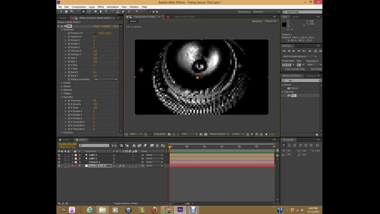 After Effects CS6 Trapcode Mir Tutorial (3D Gears)