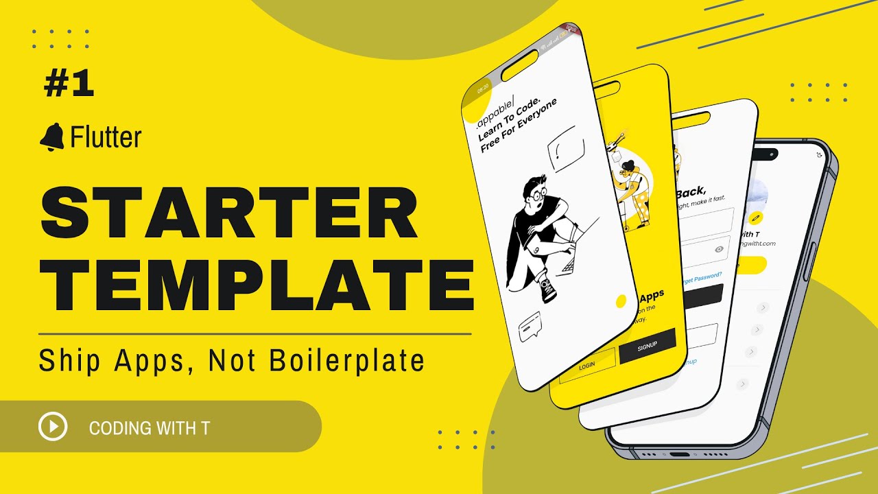 No # 1 Flutter Starter Template & Kit 2025: Pre‑Built UI + Firebase Integration