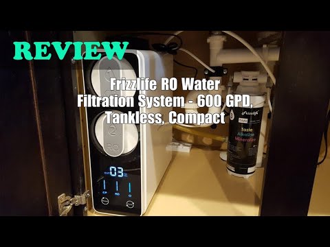 Frizzlife RO Water Filtration System Review - 600 GPD, Tankless, Alkaline - 2025