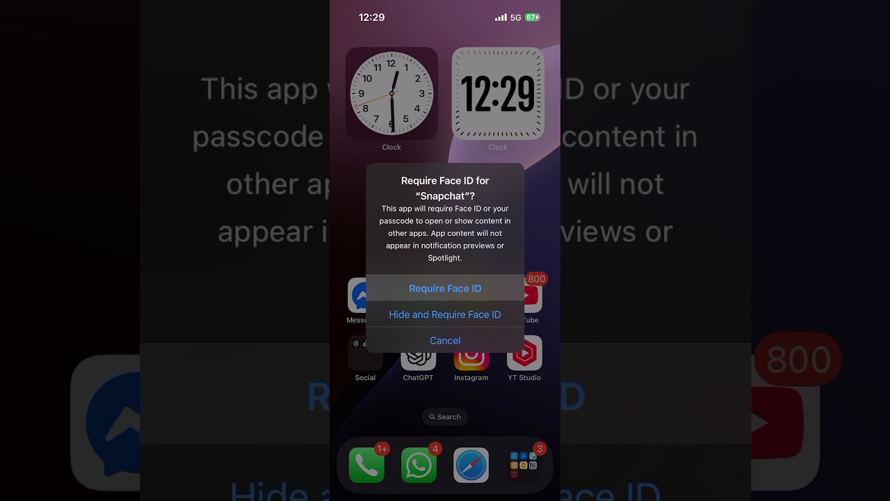 How to lock & Hide app on iPhone Face ID