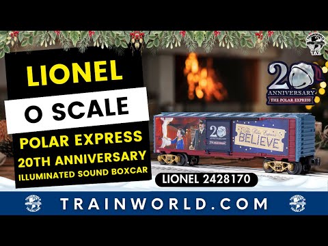 Lionel O Scale Polar Express 20th Anniversary Illuminated Sound Boxcar
