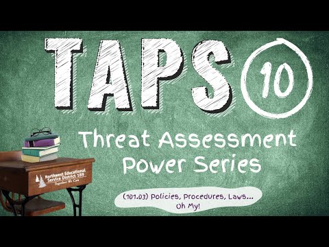 New Video Release: TAPS 101.03 — Policies, Procedures, Laws… Oh My ...