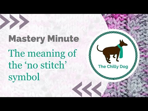 The 'No Stitch' Symbol on a Knitting Chart
