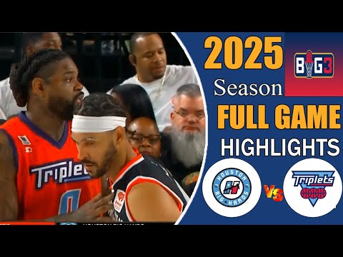 Houston Rig Hands vsTriplets Full Game Highlights | 2025 Big 3 | Big3 season 2025 | Big3 season 8