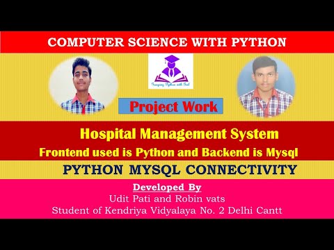 Python Project | Computer Science project | Class XII | Python Interface with mysql | connectivity