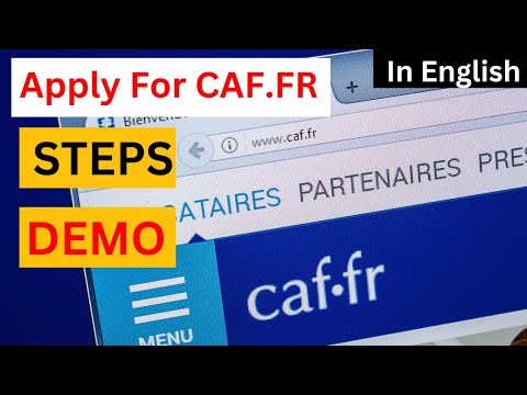 How To Apply For CAF in English | Live Demonstration Video For Applying CAF | CAF In France