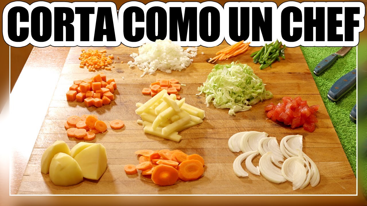 Cortes de verduras, conoce cuáles son los cortes correctos según cada ...