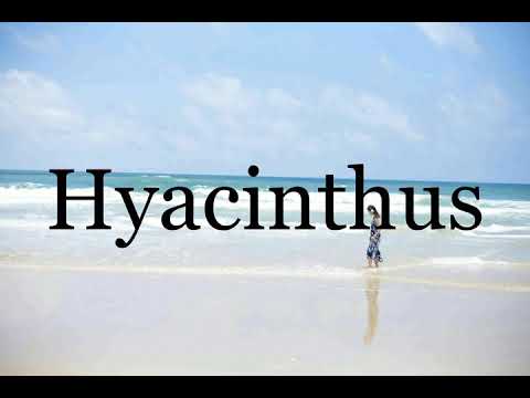 How To Pronounce Hyacinthus🌈🌈🌈🌈🌈🌈Pronunciation Of Hyacinthus