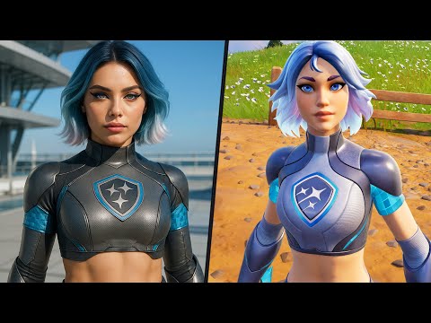 🎮 Comparison: Fortnite Skin In-Game VS Real Life! 😱👕✨