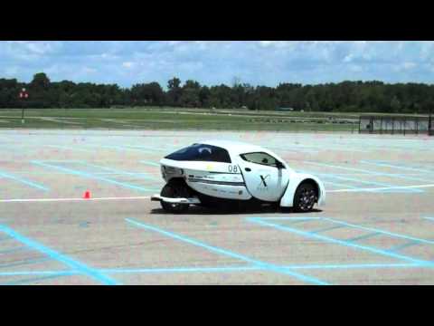 ZAP Alias Electric Car in the X PRIZE / Consumer Reports Skidpad Test ...