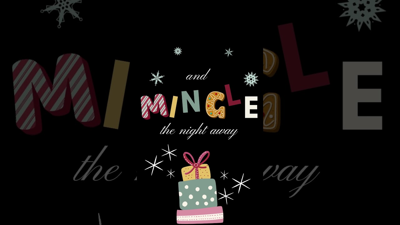 Jingle and Mingle Christmas Party Video Invitation