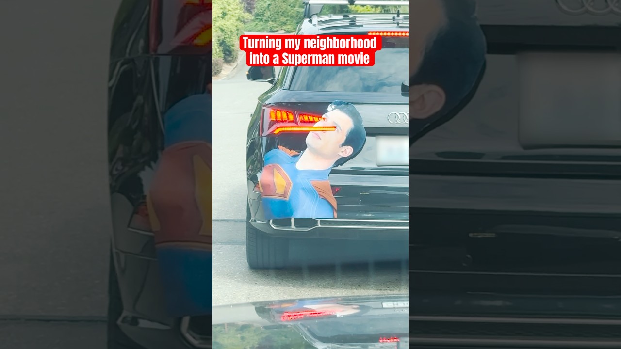 Funny Superman street art stickers #superman #dccomics #jamesgunn #funny