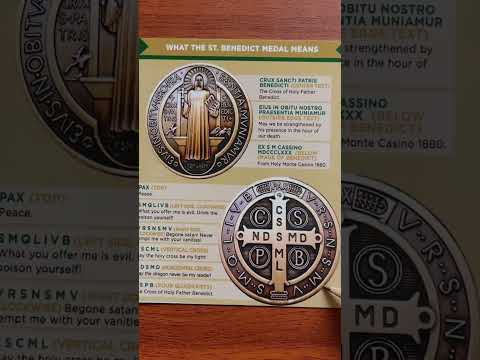 Meaning of St. Benedict Medal. #stbenedict #catholic #exorcism #shorts #prayer