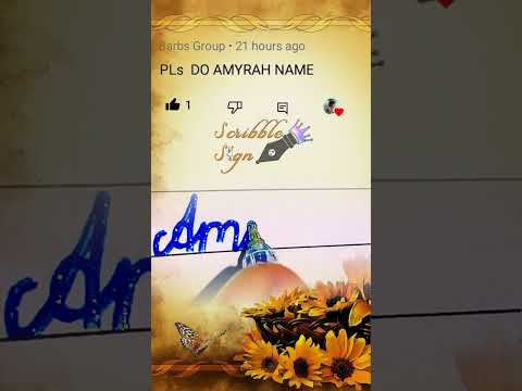 Amyrah Name Writing