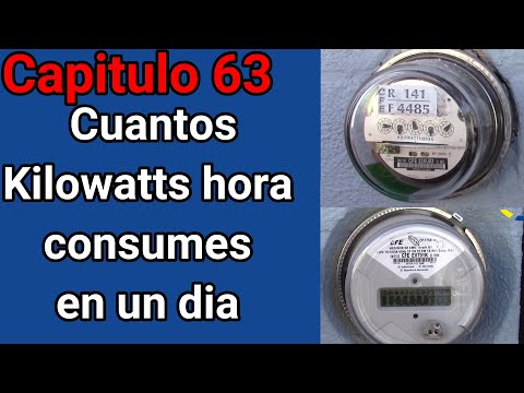 "Cuantos Kilowatts que consumes en un dia" Curso de una instalacion electrica Capitulo 63