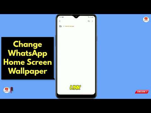 Change WhatsApp Home Screen Wallpaper || how to change WhatsApp home screen background