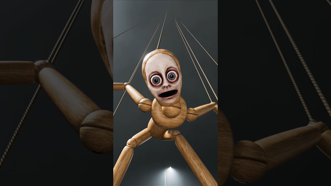 the wooden man needs your help #horror #cursed #creepy #shorts
