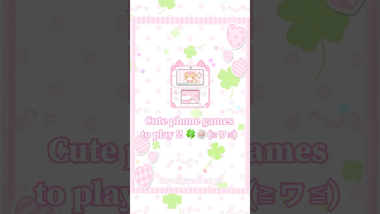 Cute phone games! 🍡 #cutecore #kawaii #cute #gaming #games #anime #shorts