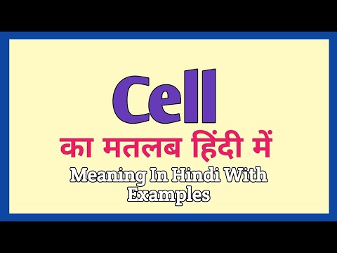 Cell meaning in Hindi | Cell ka kya matlab hota hai | daily use English words