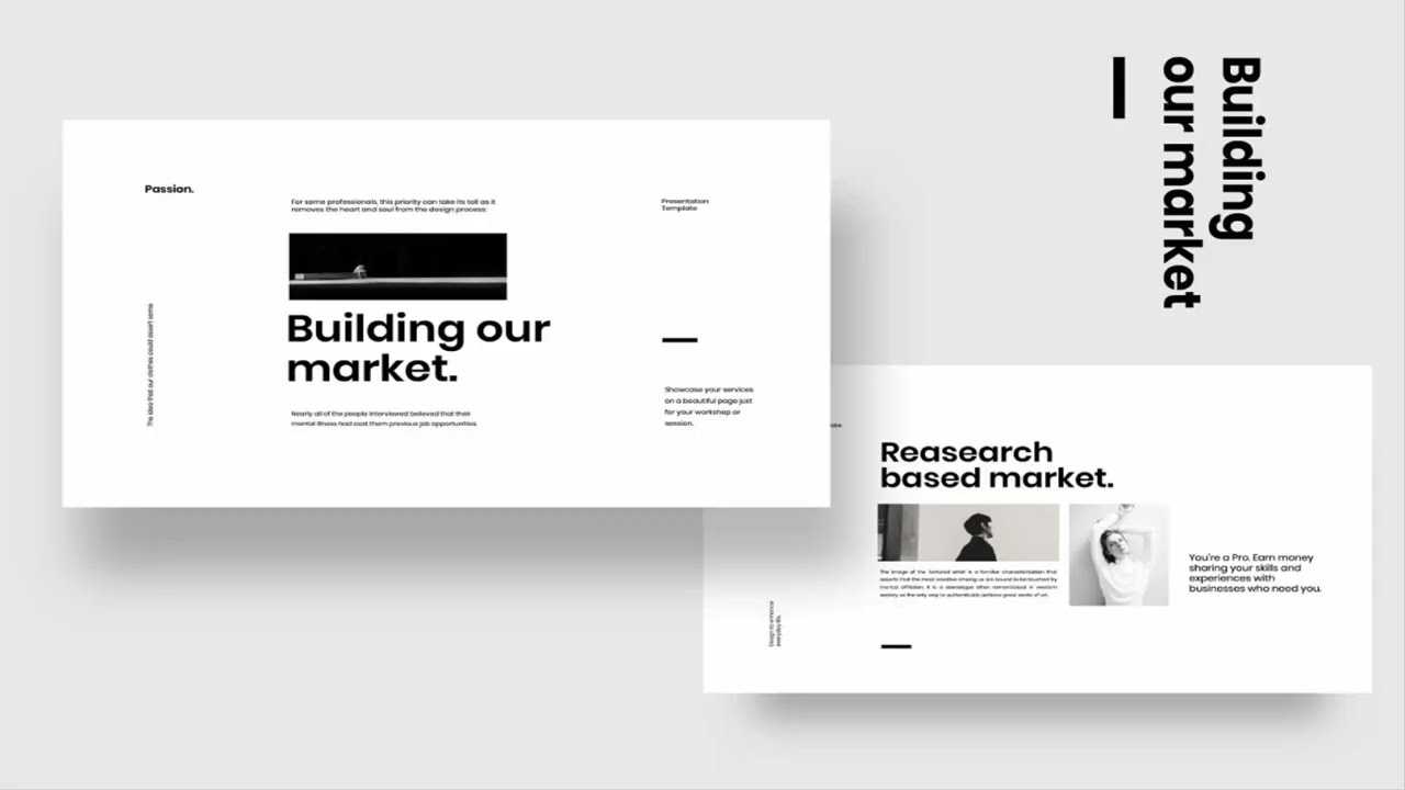 Passion - Minimal google slide | Template PSD
