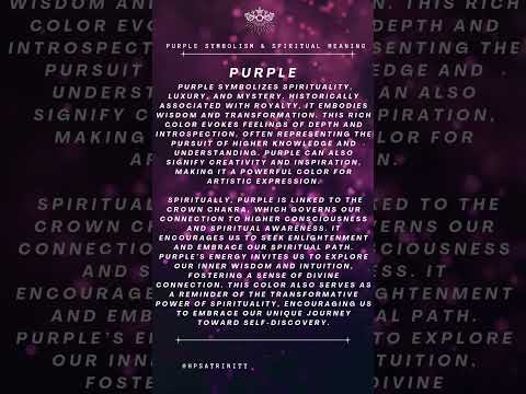 The Color Purple: Symbolism & Spiritual Meaning #color #symbolism #meaning #learncolors #purple