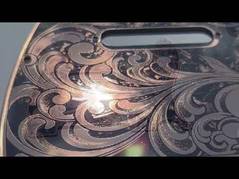 Telecaster 8 Hole Pickguard Acrylic Copper Mirror Guitar | Reverb