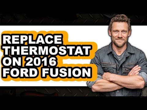 How to Replace the Thermostat on a 2016 Ford Fusion (2.5L) by HowToo