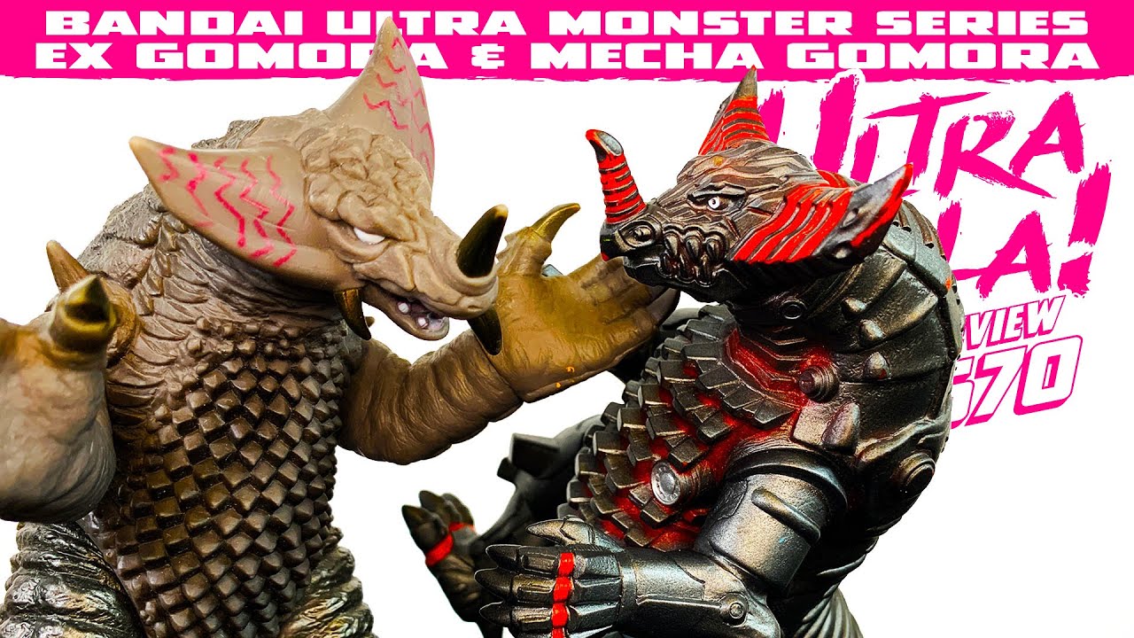 BANDAI ULTRA MONSTER SERIES EX GOMORA & MECHA GOMORA REVIEW!