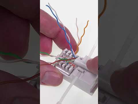 How to Wire Up #Ethernet Wall Jacks (Cat5e / #Cat6 / Cat7 keystone jack wiring tutorial) #rj45 #diy