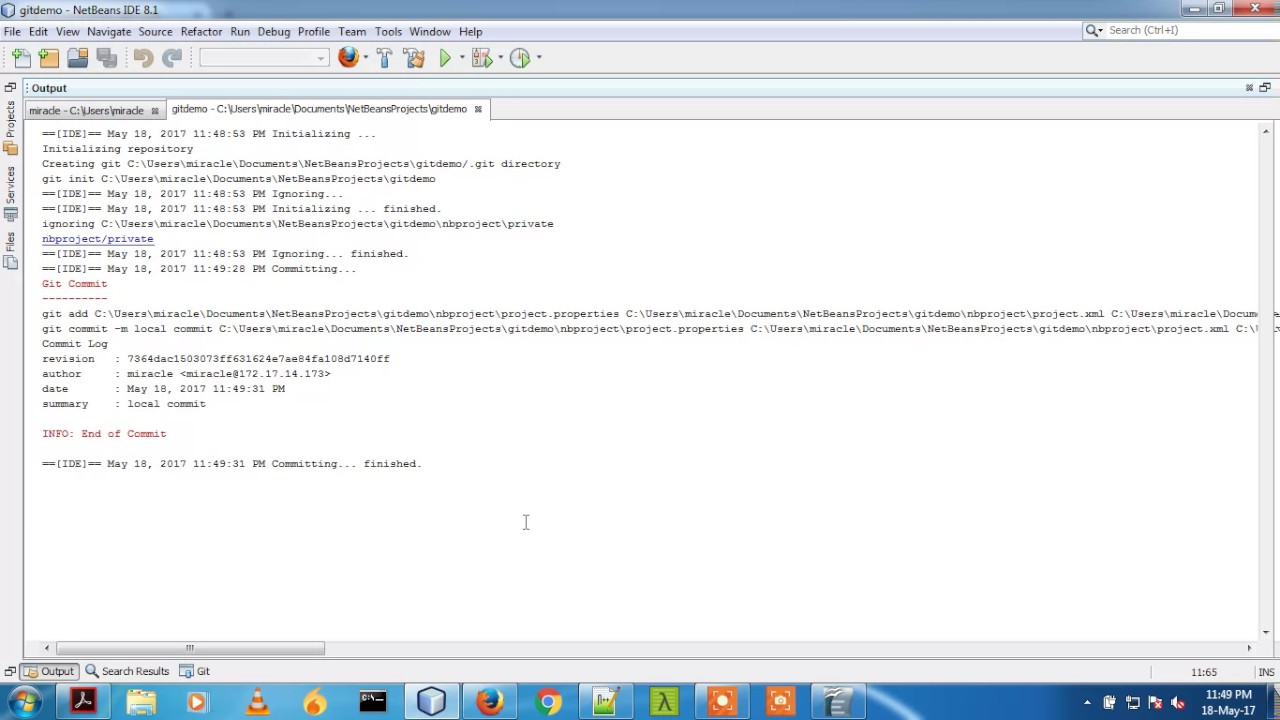 how to push your code into git hub repository through netbeans