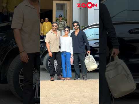 Ajay Devgn LEAVES with daughter Nysa Devgan for Anant Ambani's pre-wedding bash at Jamnagar #shorts
