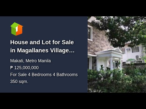 House and Lot for Sale in Magallanes Village Makati City