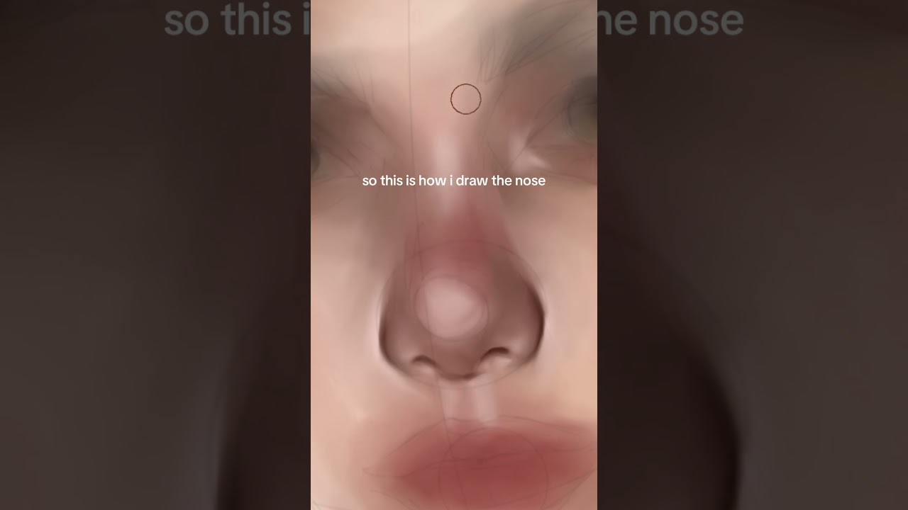 how to draw nose in ibispaint #shorts #digitalart #ibispaintx #realism #nosedrawing