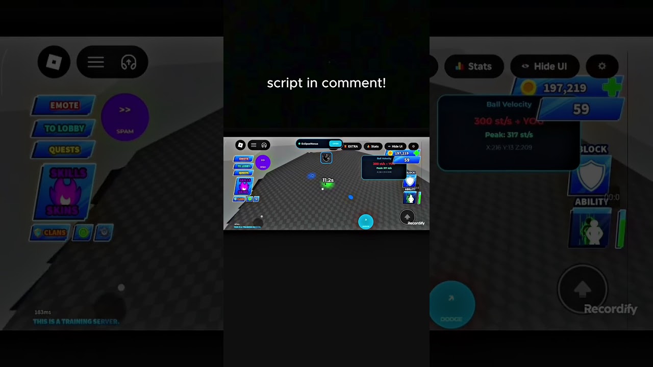 BLADE BALL SCRIPTS AUTO PARRY AUTO SPAM + NO KEY  #roblox #script #bladeball