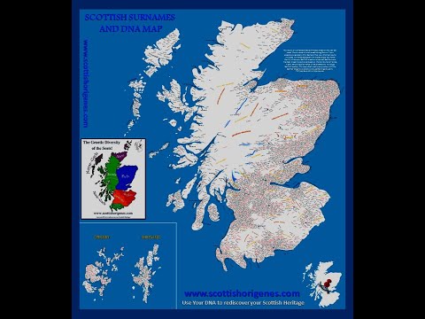 The Surnames of Scotland Map