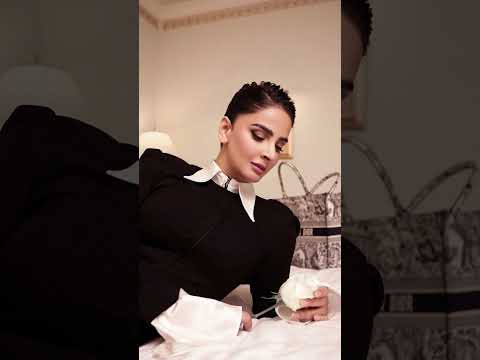 Saba Qamar's Fashion Elegance: Captivating in Black with Timeless Glamour
