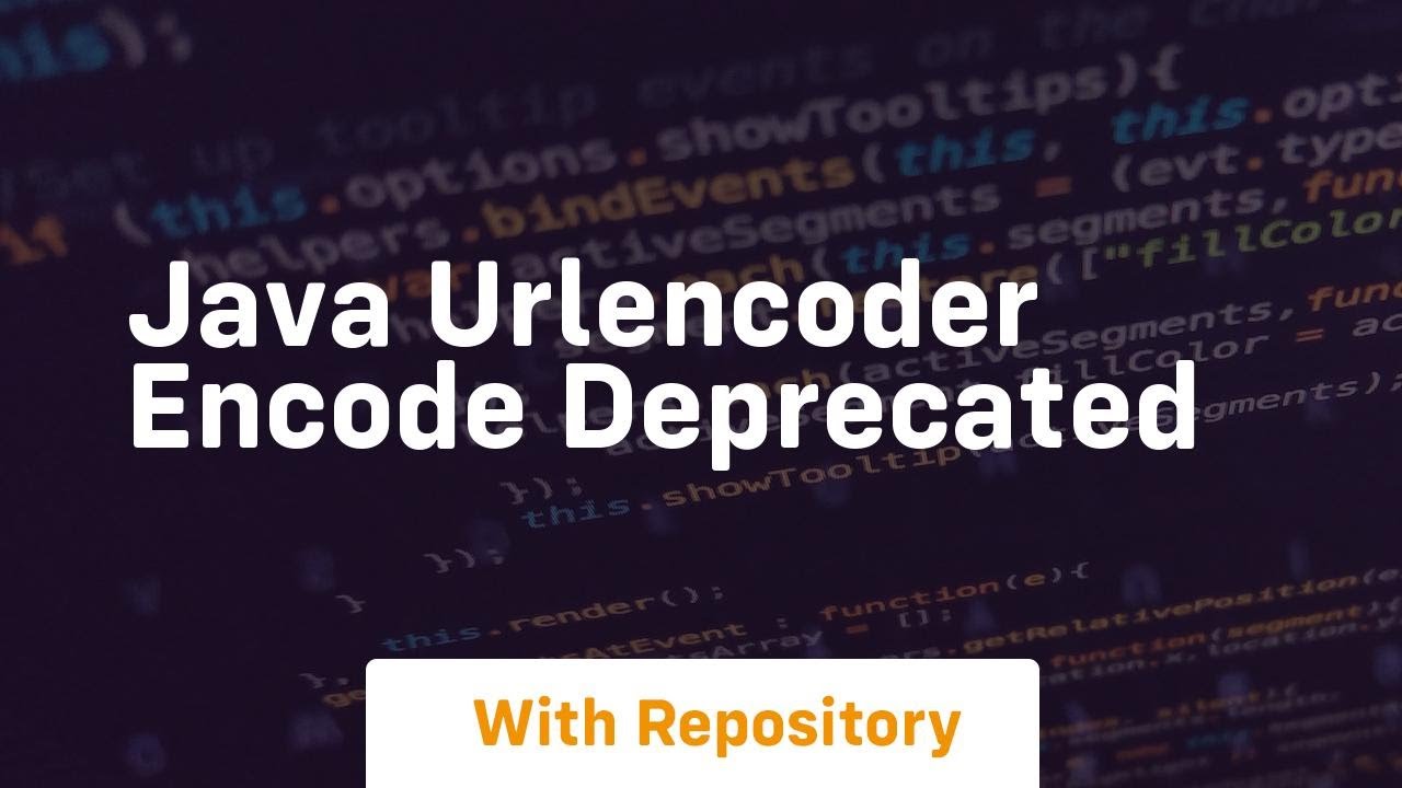 java urlencoder encode deprecated