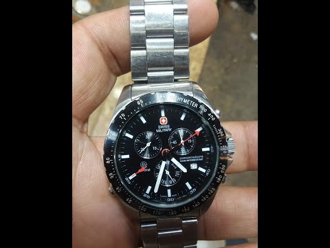 Swiss Military Alarm 10080J Chronograph Tachymeter , Swiss Brand Watch