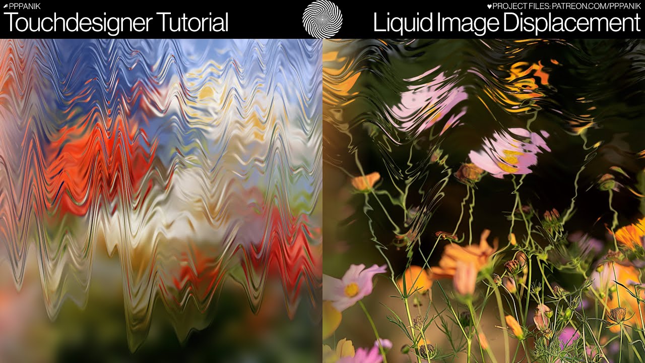 LIQUID IMAGE DISPLACEMENT - TOUCHDESIGNER TUTORIAL