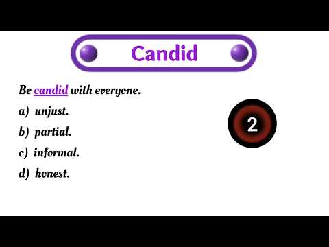 Meaning of Candid