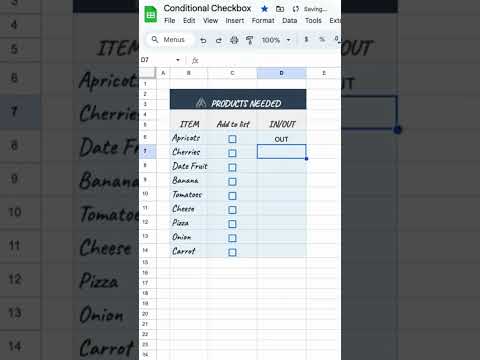 Conditional Checkbox formatting with Google Sheets