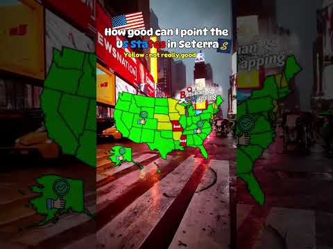 How good can I point the US States in Seterra #geography #mapping #usa