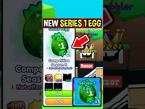 New SERIES 1 EGG UPDATE in Roblox Bubble Gum Simulator Infinity..