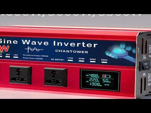 5500W 5000W Pure Sine Wave Inverter DC 12v/24v/48v/60v/72v To AC 110v/220v Voltage Converter Car Sol